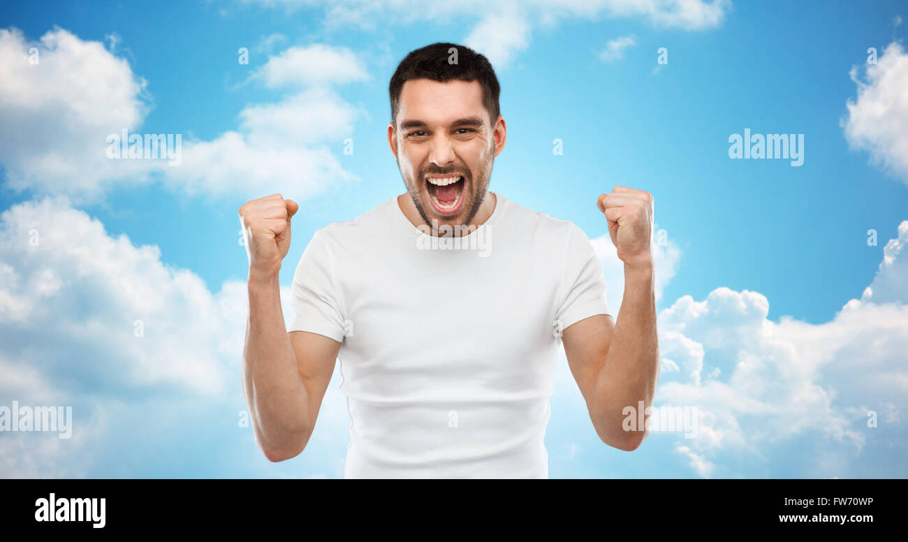 Man anger sky hi-res stock photography and images - Alamy