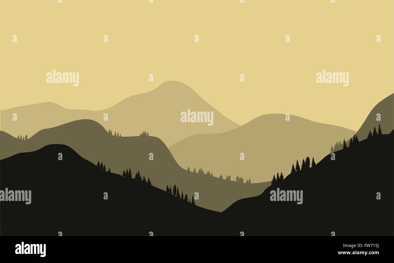 Beautiful scene red rock Stock Vector Images - Alamy