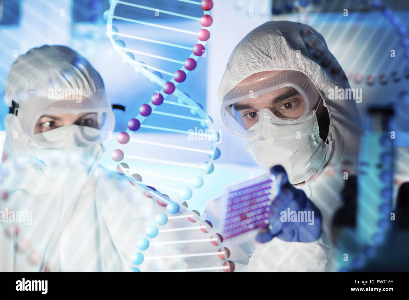 close up of scientists making test in chemical lab Stock Photo - Alamy