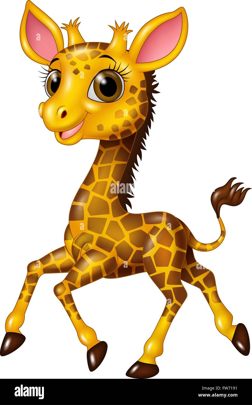 Baby giraffe running hi-res stock photography and images - Alamy