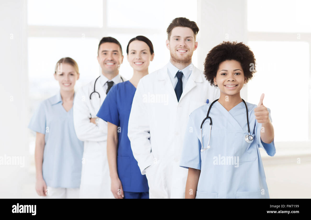 group of happy doctors at hospital Stock Photo - Alamy