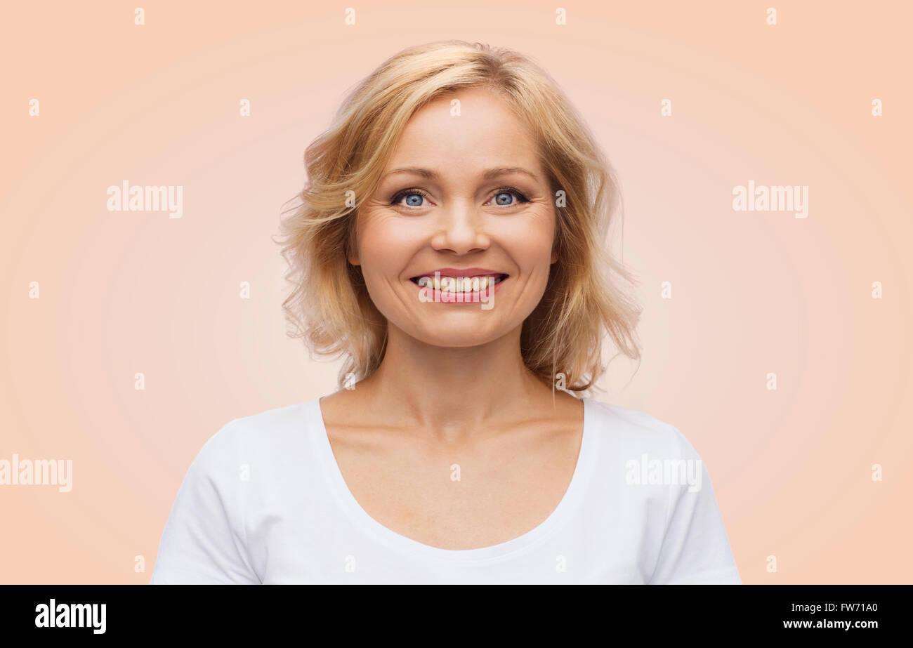 Pretty woman in white shirt hi-res stock photography and images - Alamy