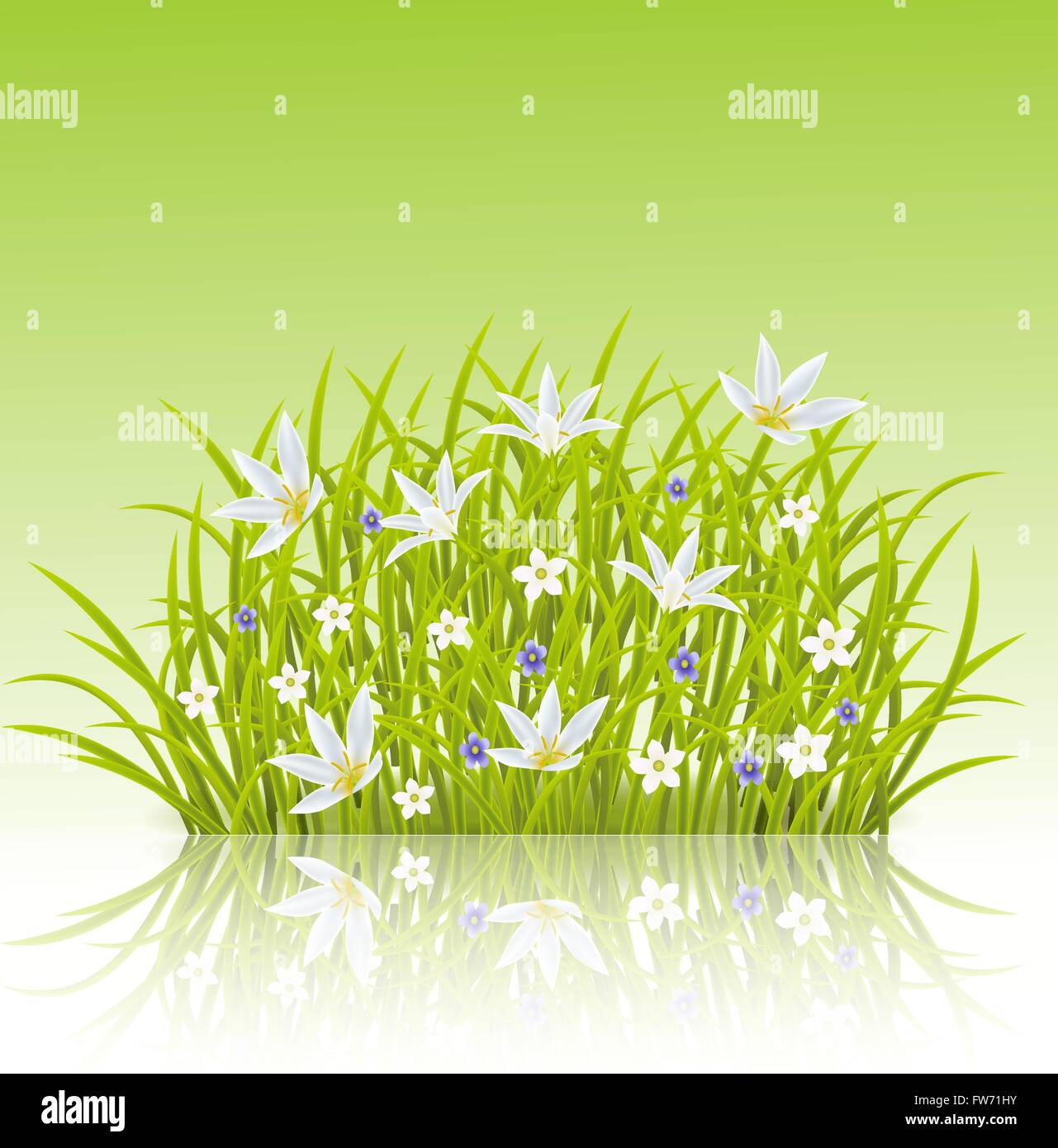 Illustration of spring grass background Stock Vector Image & Art - Alamy