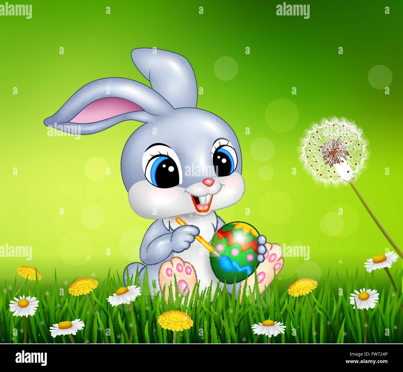 Bunny paint brush hi-res stock photography and images - Alamy