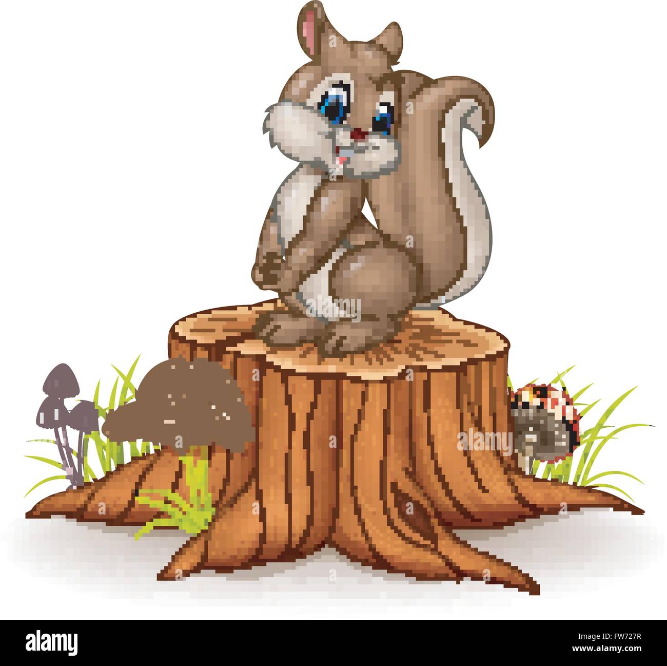 Fuzzy tree Stock Vector Images - Alamy