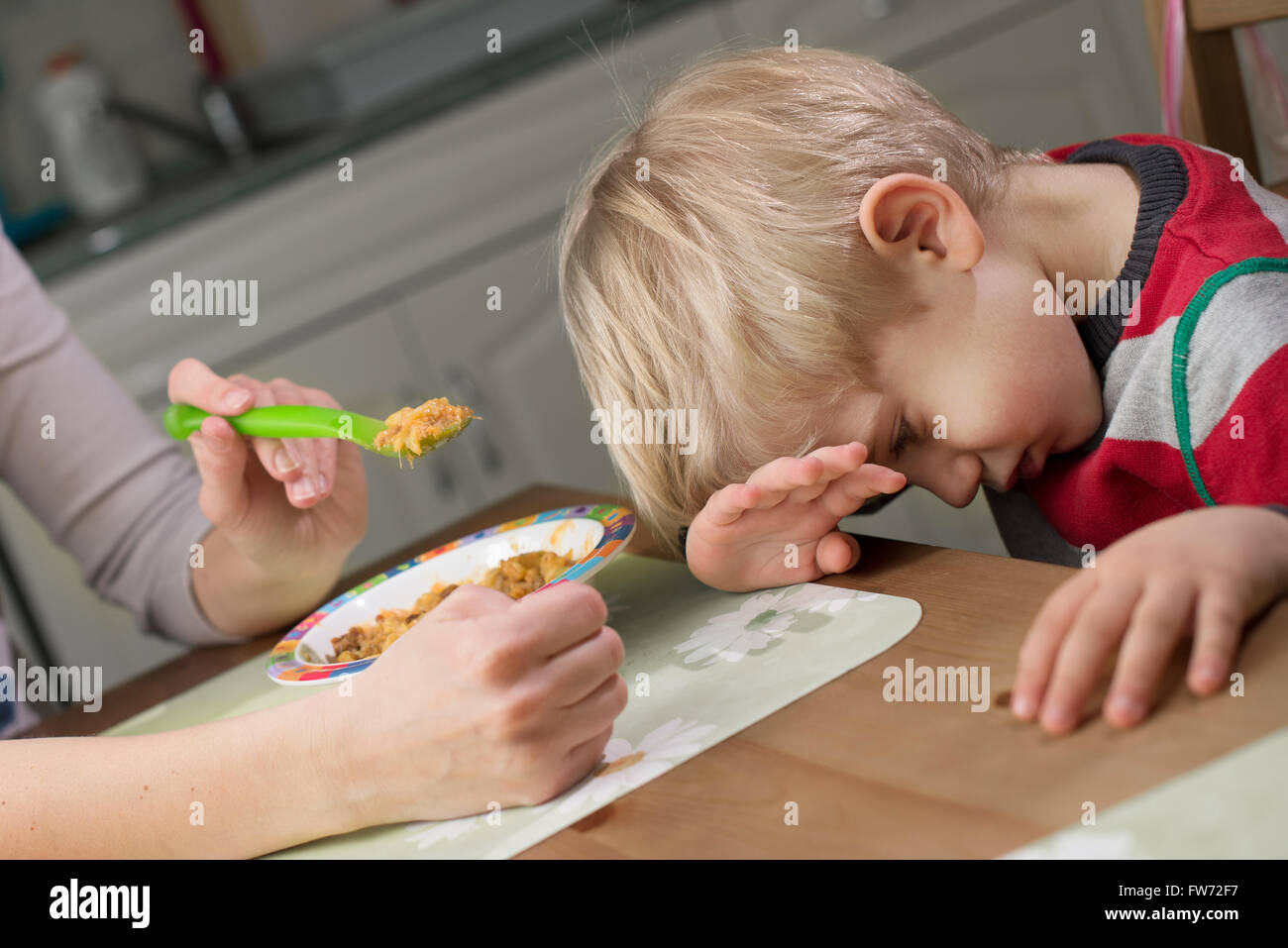 3-4 Years Child Boy Refusing Food Stock Photo - Alamy