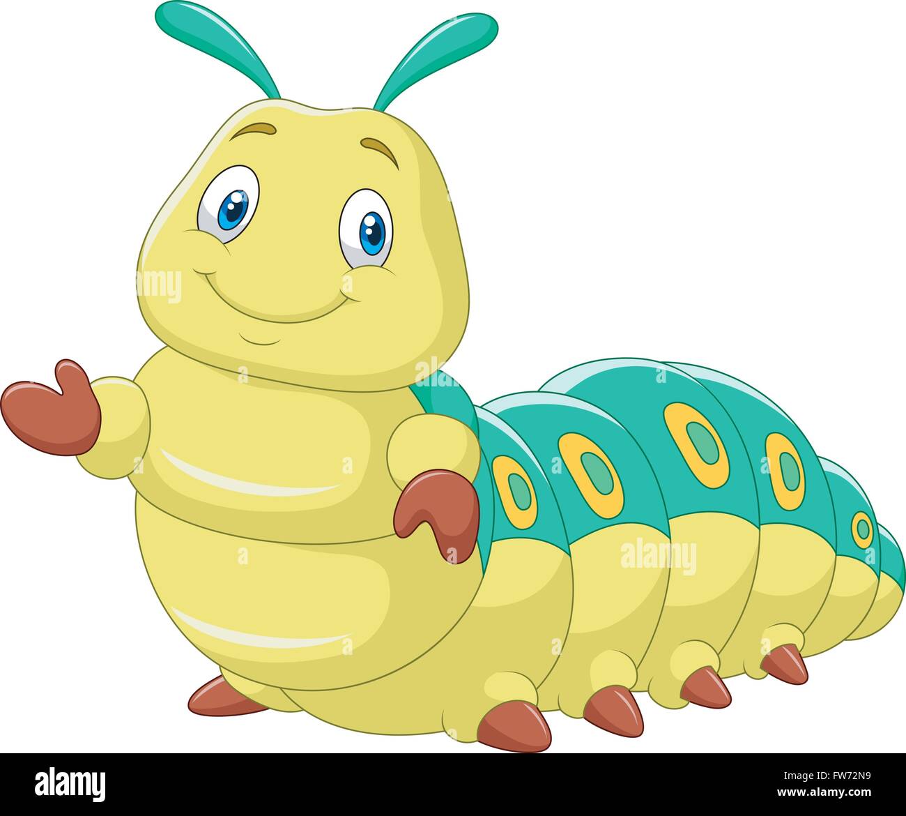 Cartoon caterpillar hi-res stock photography and images - Alamy