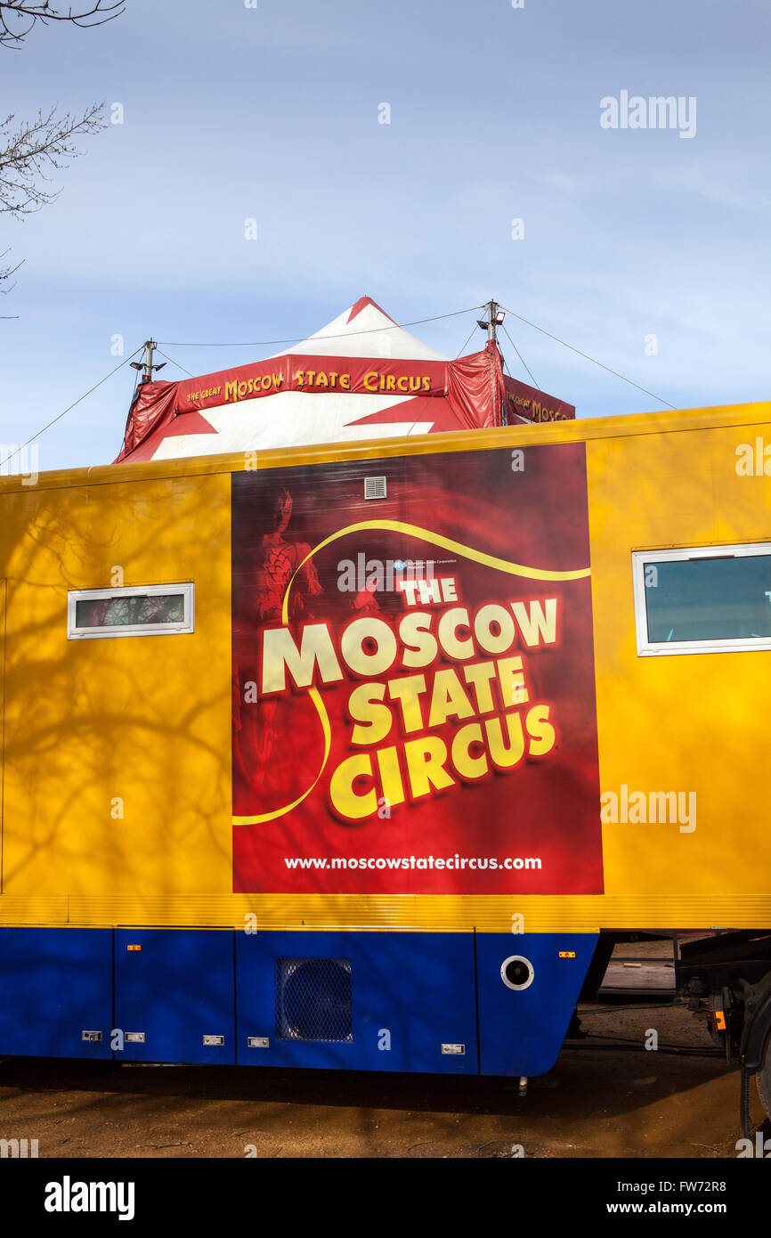 The Moscow State Circus at Alexandra Palace, North London Stock Photo ...