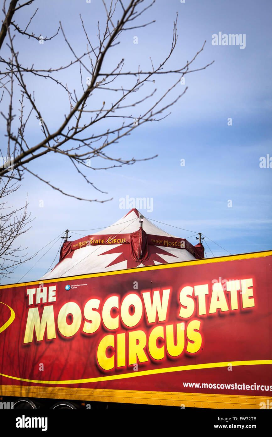The Moscow State Circus at Alexandra Palace, North London Stock Photo ...