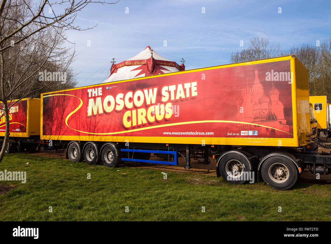The Moscow State Circus at Alexandra Palace, North London Stock Photo ...