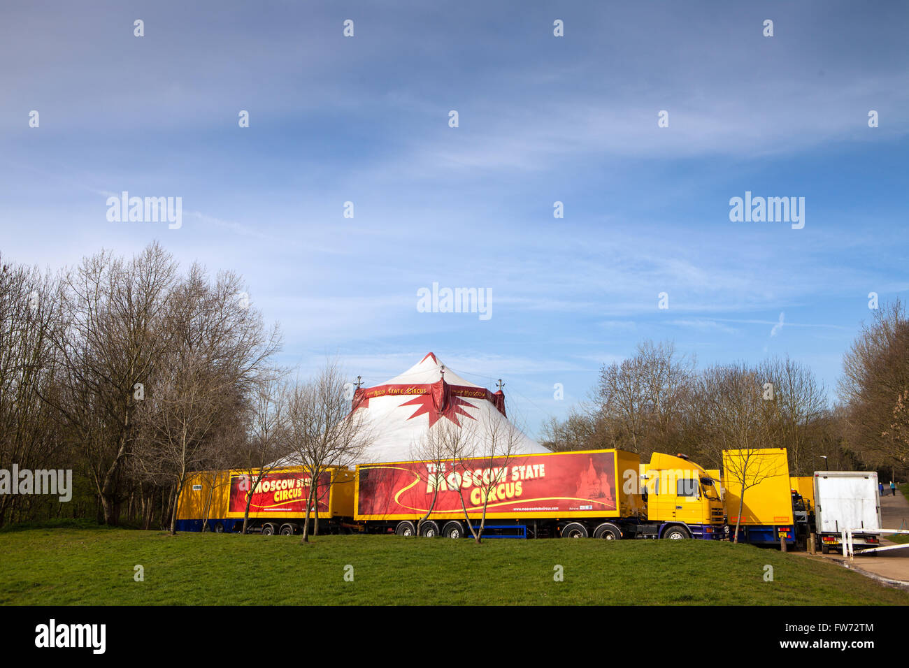 The Moscow State Circus at Alexandra Palace, North London Stock Photo ...