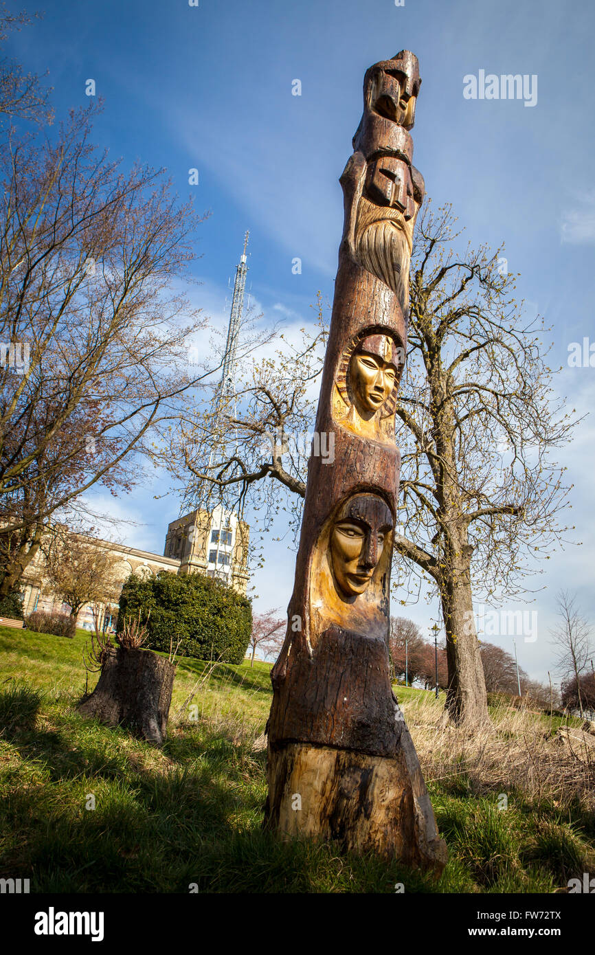 Alexandra Palace Totem Pole Stock Photo - Alamy