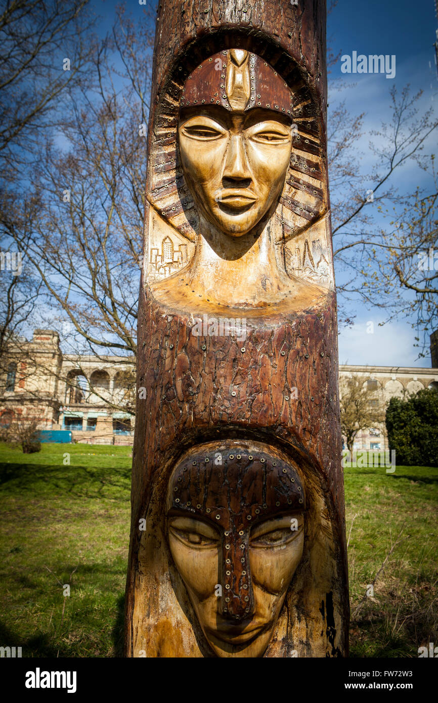 Alexandra Palace Totem Pole Stock Photo - Alamy