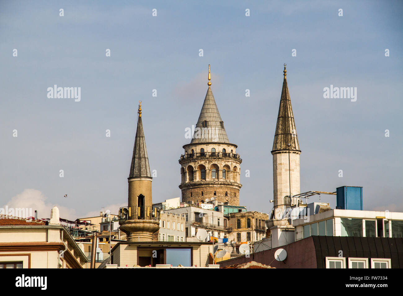 Galata tower ancient structure hi-res stock photography and images - Alamy