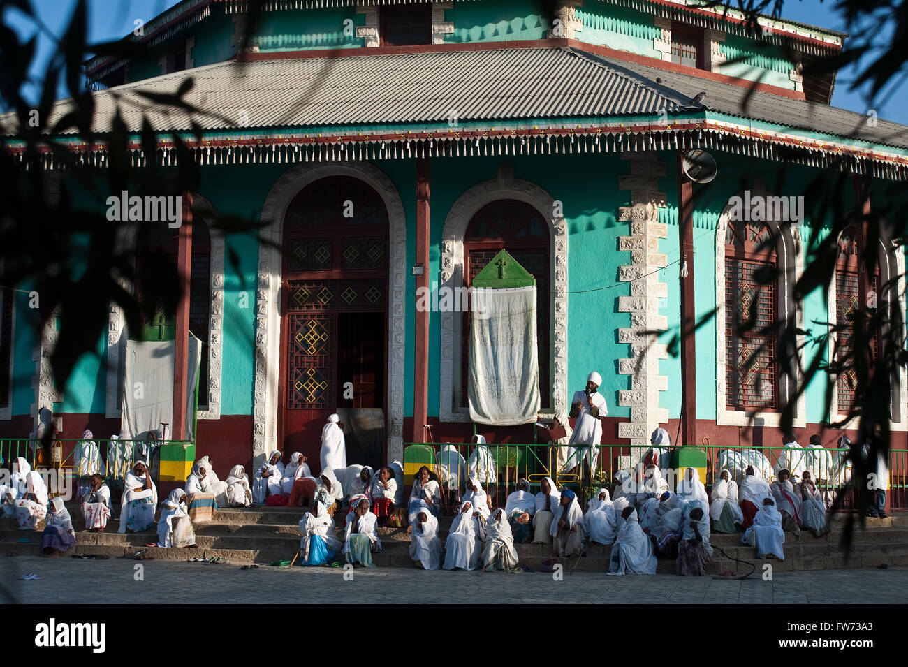 Sunday mass in an orthodox church ( Ethiopia Stock Photo - Alamy