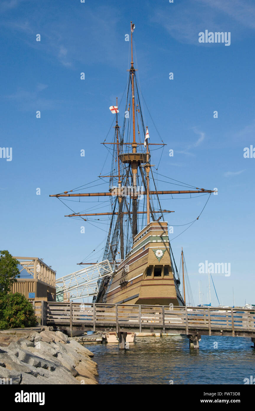 The Mayflower in Plymouth, Massachusetts Stock Photo - Alamy