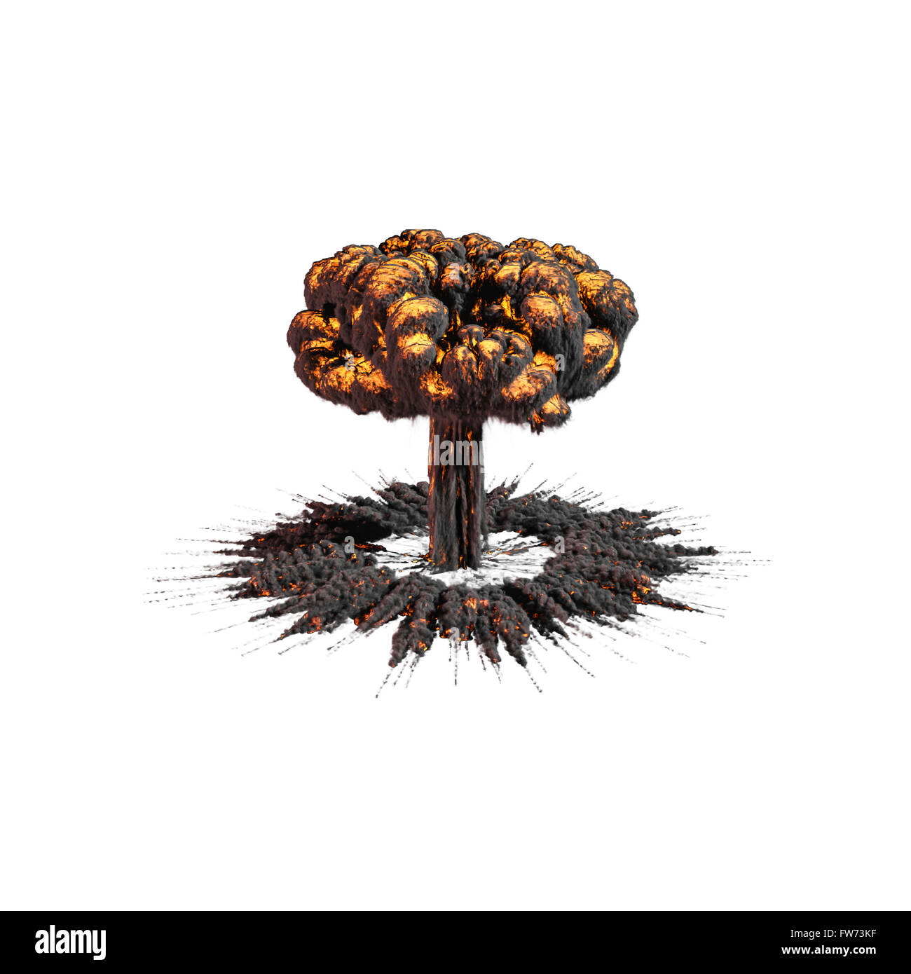 Fire explosions isolated set on white and black background Stock Photo ...