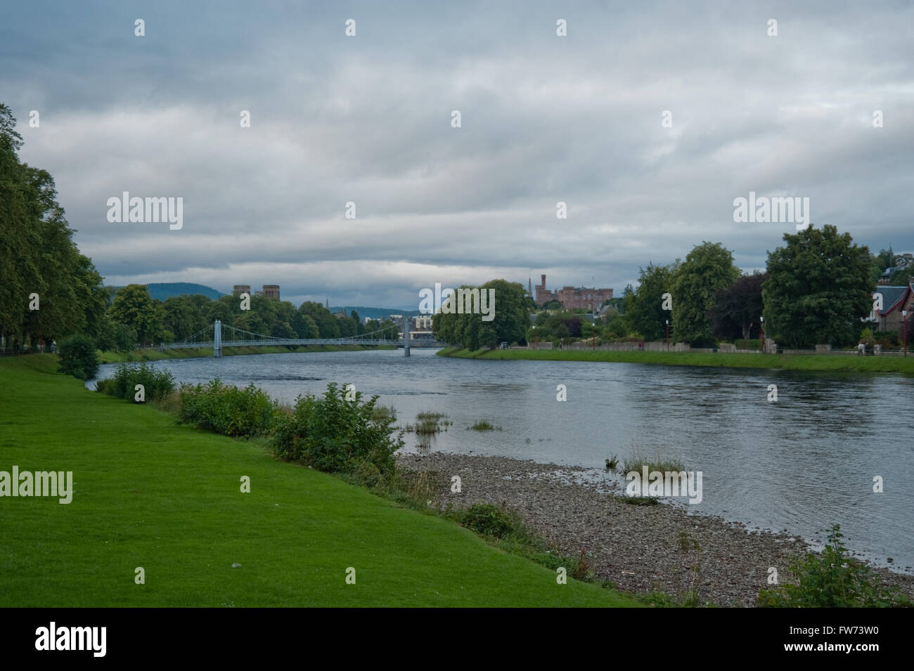 View of River Ness in Inverness Stock Photo - Alamy