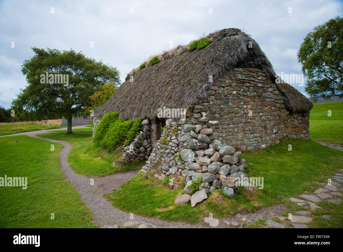 Old Leanach Cottage on the Battlefield of Culloden Stock Photo - Alamy