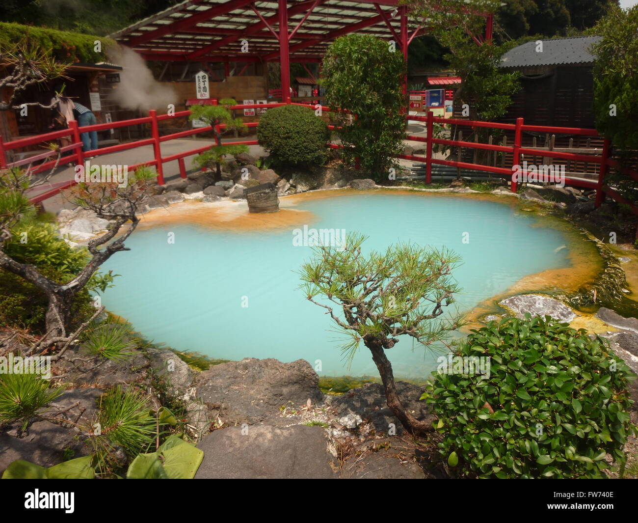 Umi jigoku, Eight hell hot springs of Beppu, Kyushu, Japan Stock Photo ...