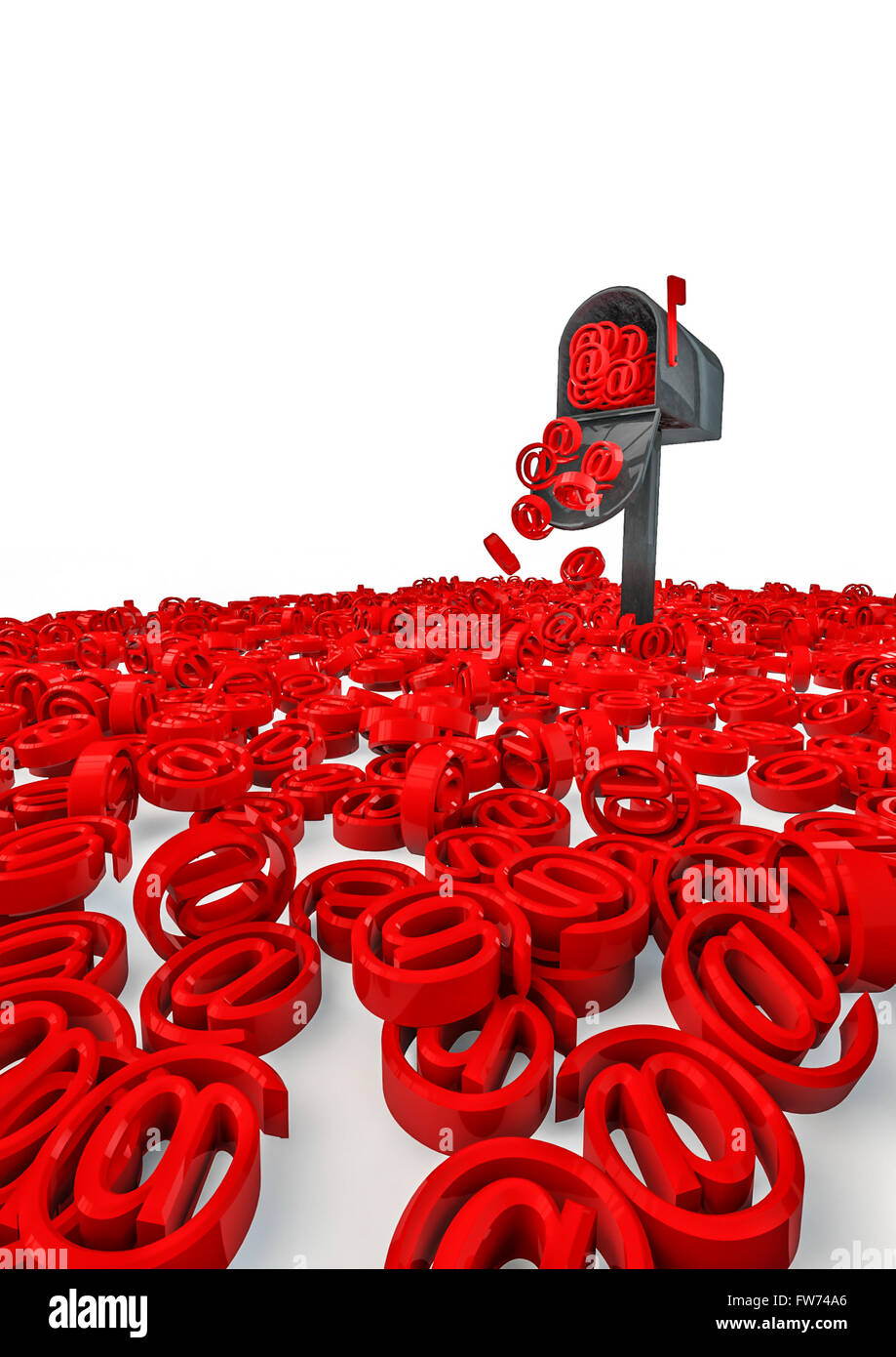 Symbols in 3d email communication hi-res stock photography and images ...