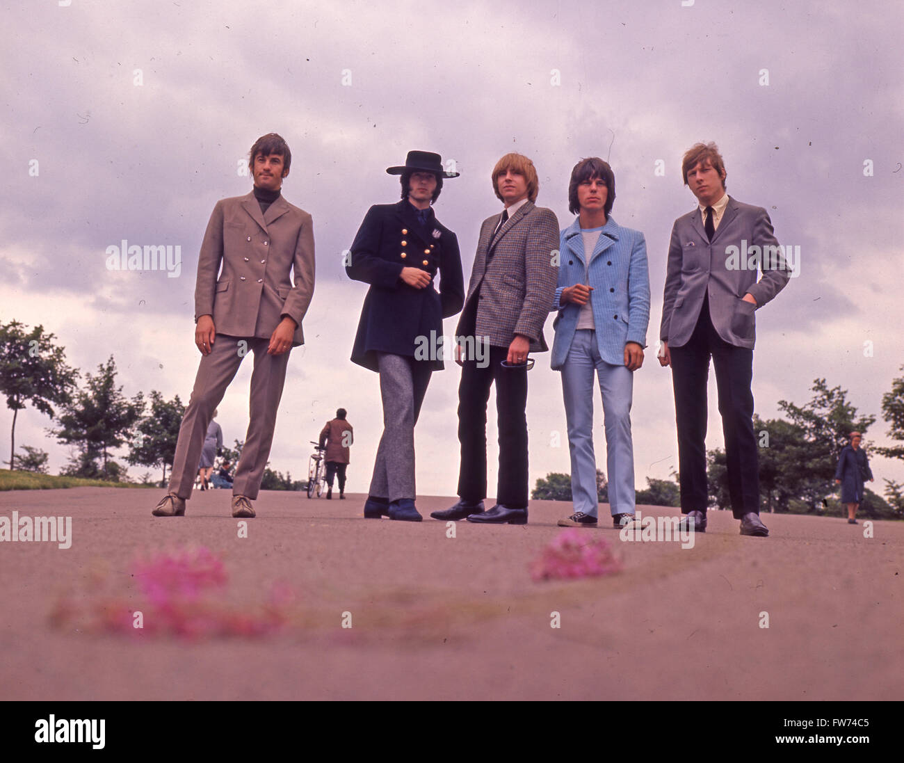 YARDBIRDS UK group in 1966 from left: Jim McCarty, Jimmy Page, Keith ...