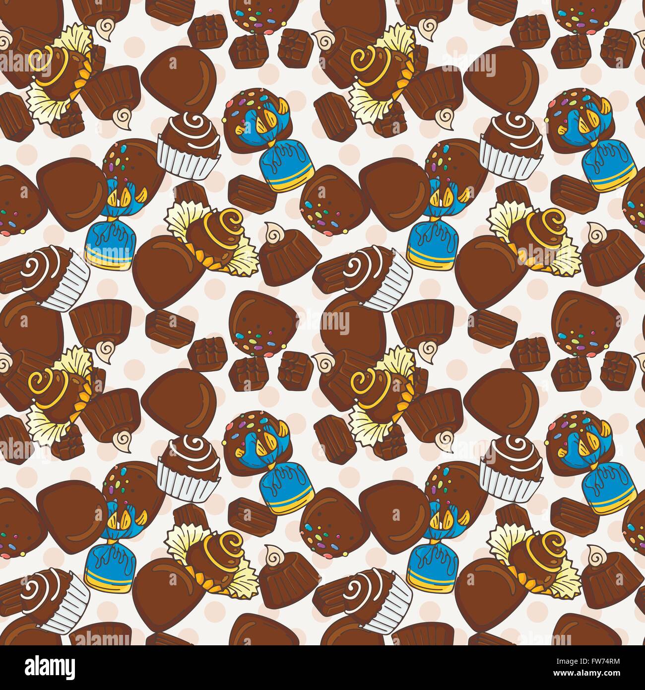 Truffles chocolate Stock Vector Images - Alamy
