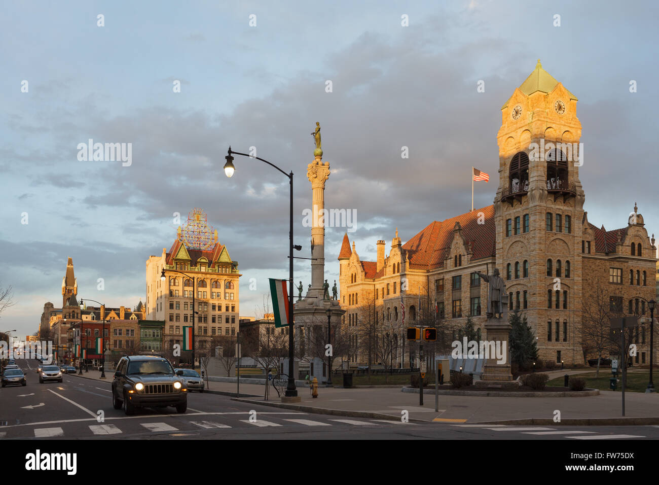 Lackawanna County Courthouse Square, Scranton, Pennsylvania, USA Stock ...
