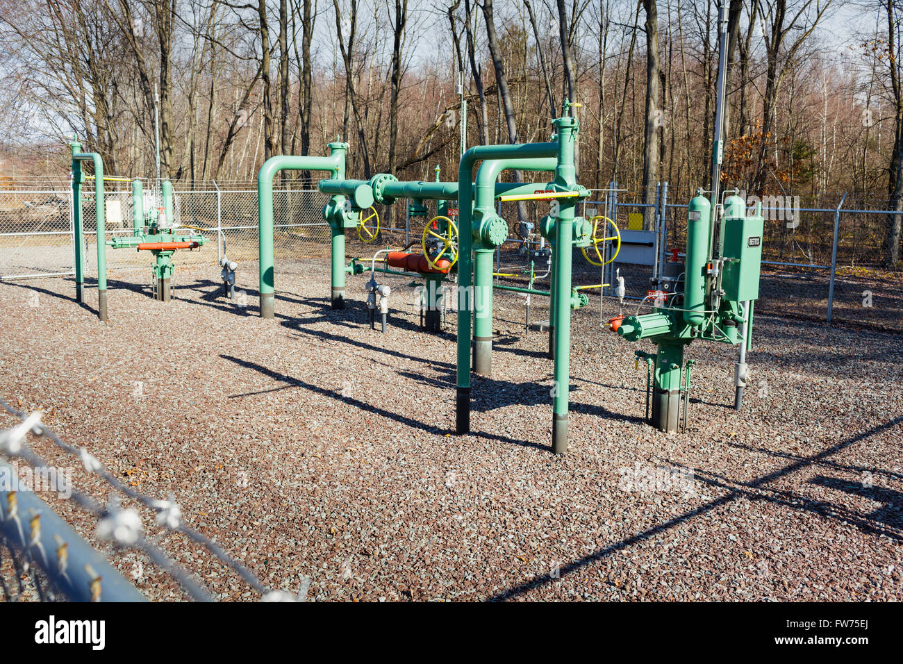 Dallas, Pennsylvania in Luzerne County is a natural gas hub. USA Stock ...