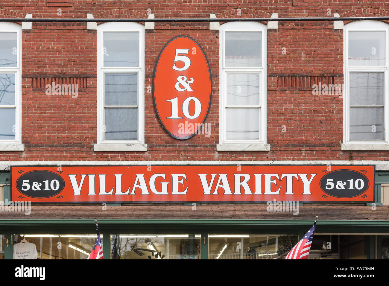 Old-fashioned, vintage five-and-dime store, Southern Tier, Afton, New ...