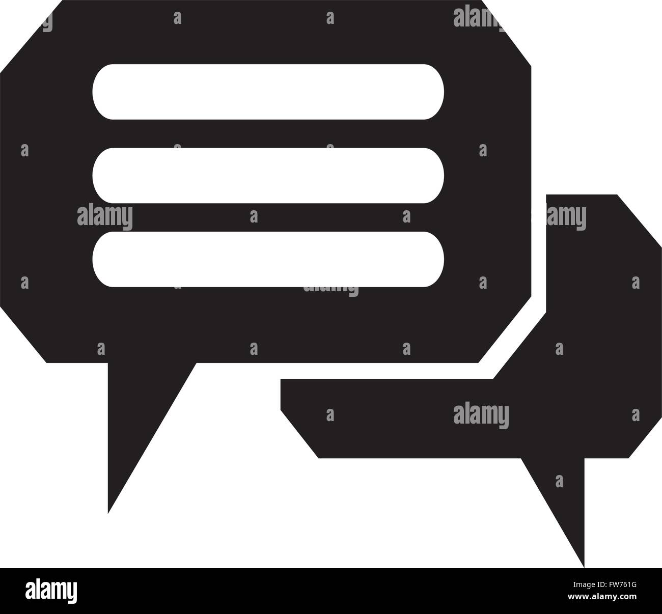 Speech bubble icon Illustration symbol design Stock Vector Image & Art ...