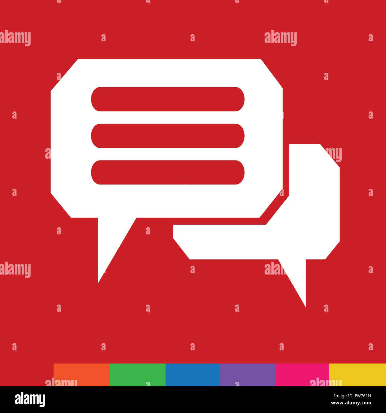 Speech bubble icon Illustration symbol design Stock Vector Image & Art ...