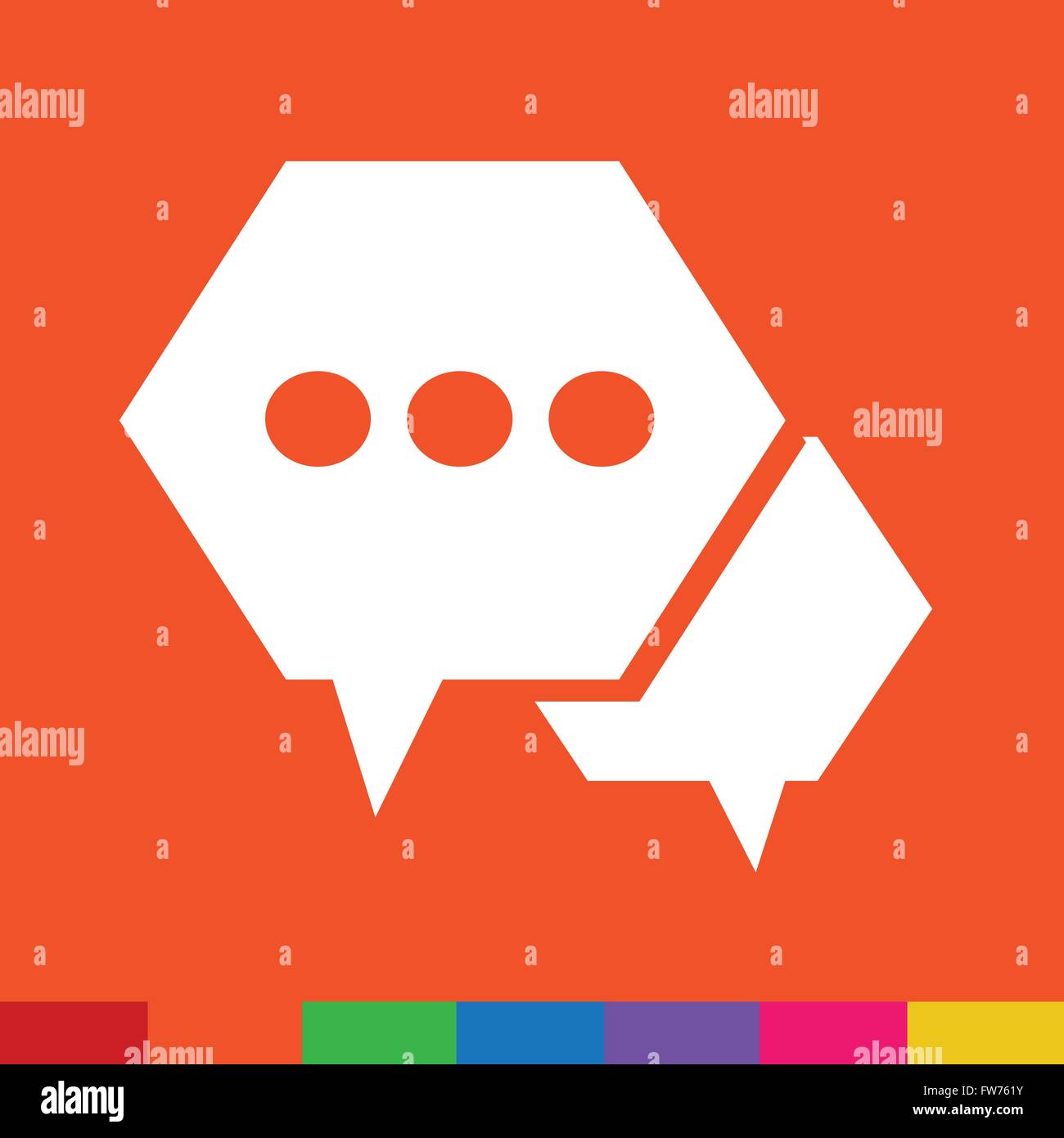Speech bubble icon Illustration symbol design Stock Vector Image & Art ...