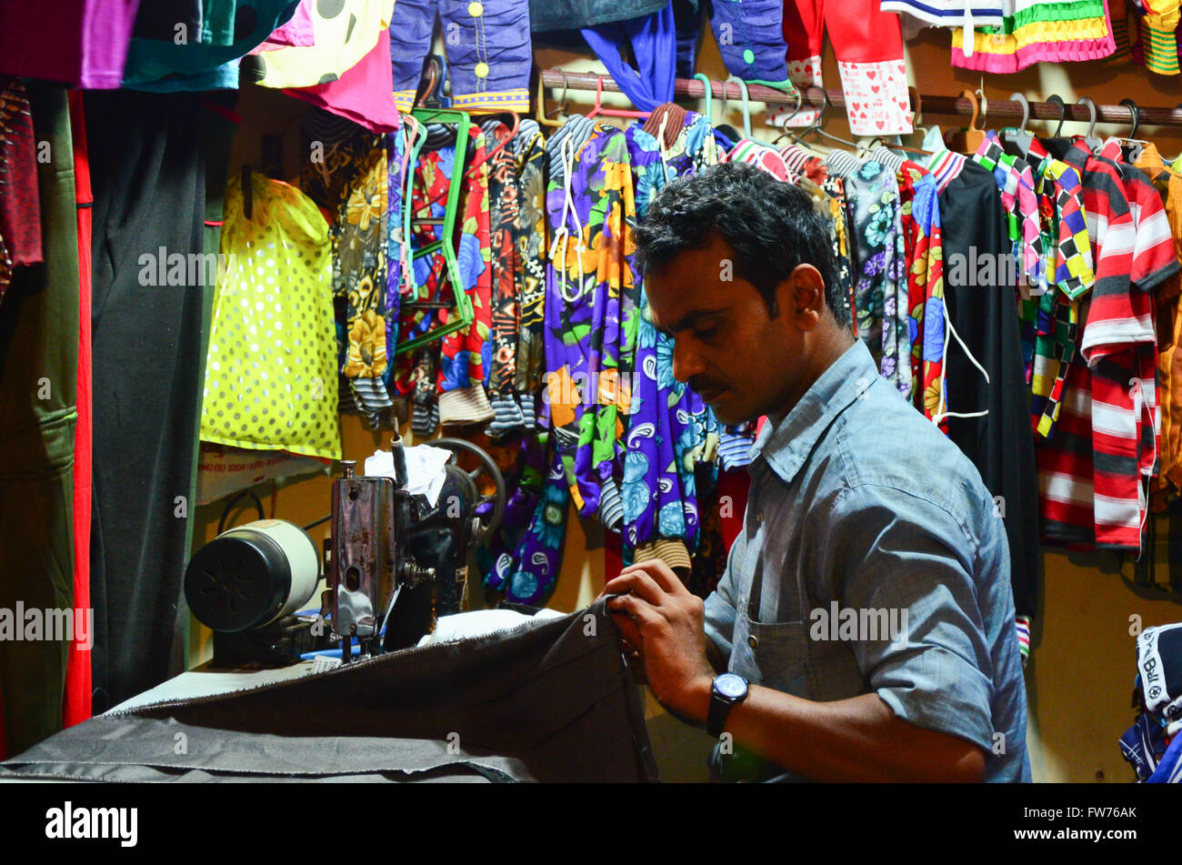 Indian tailor hi-res stock photography and images - Alamy