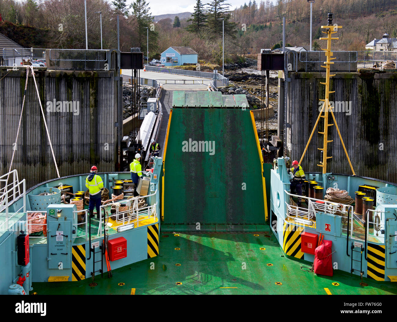 CalMac ferry docked at Armadale, Isle of Skye, Inner Hebrides, Scotland ...