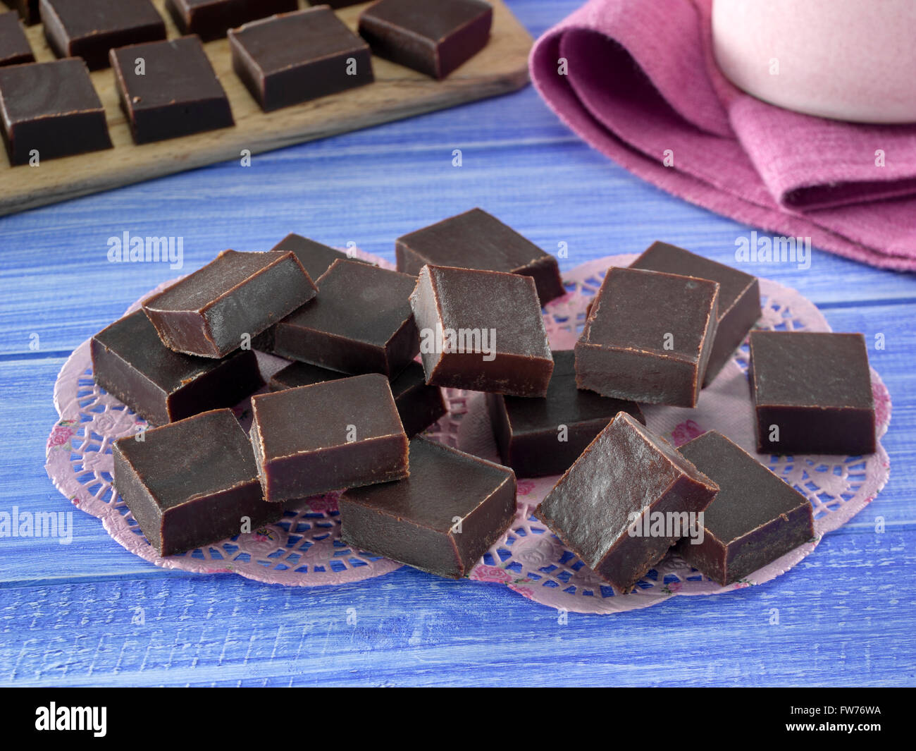 Chocolate candy fudge Stock Photo - Alamy