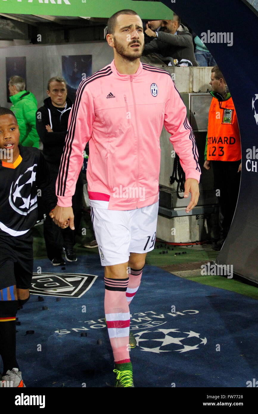 Leonardo Bonucci in action during the champion league match ...