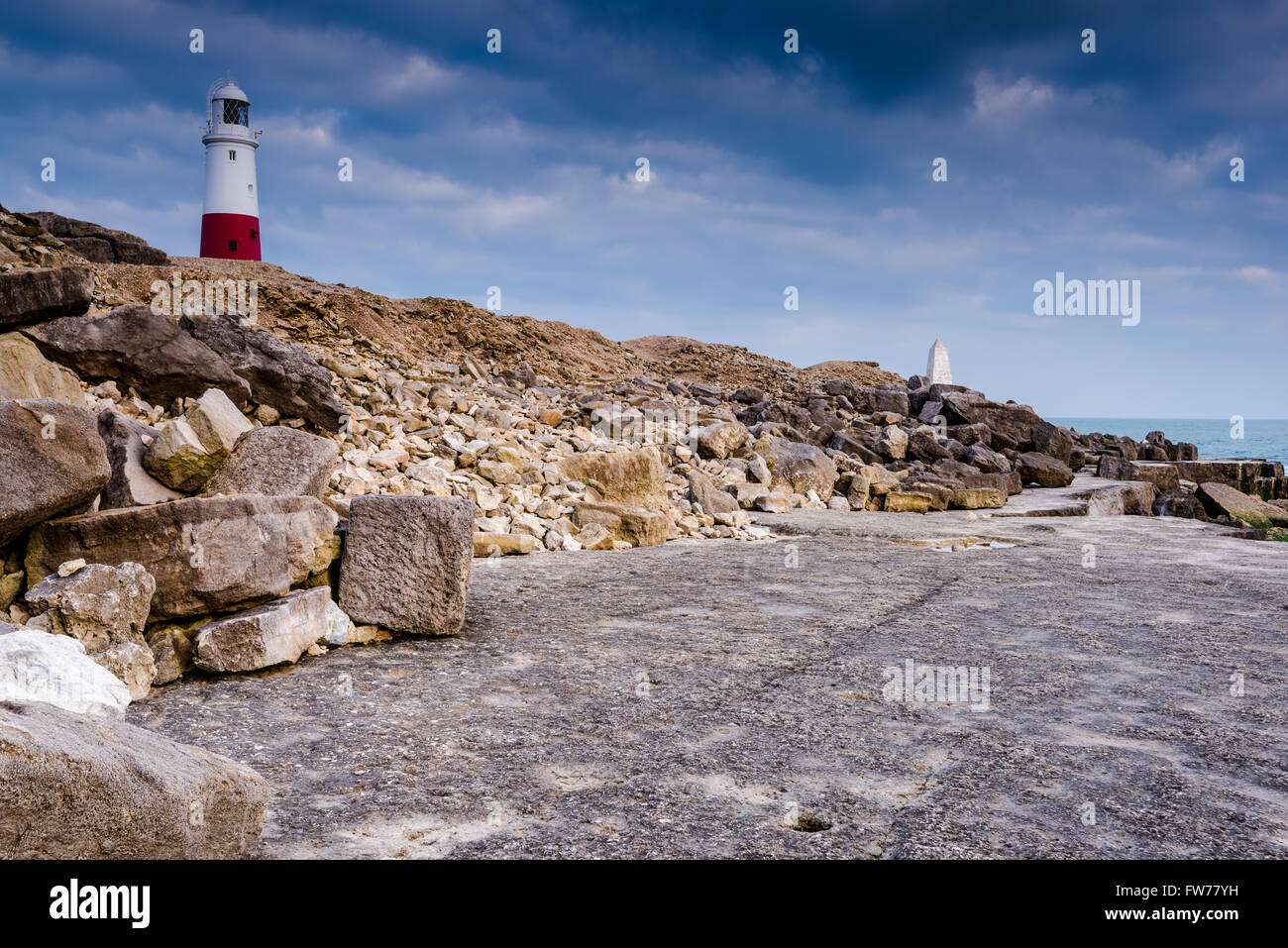 Portland Bill Lighthouse in Dorset, UK Stock Photo - Alamy