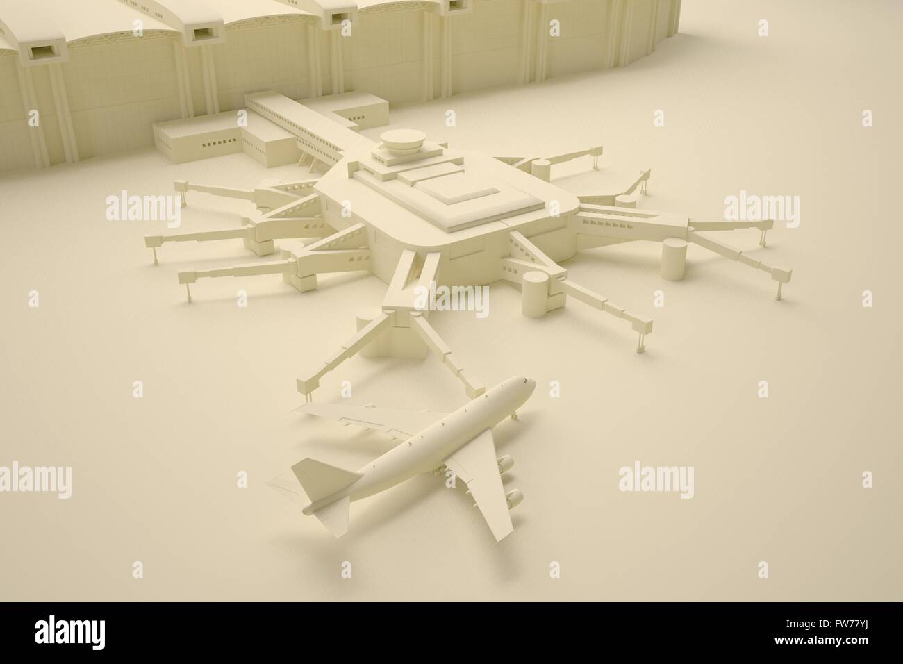 Airport terminal, exit airplane boarding, traveling, the output ...