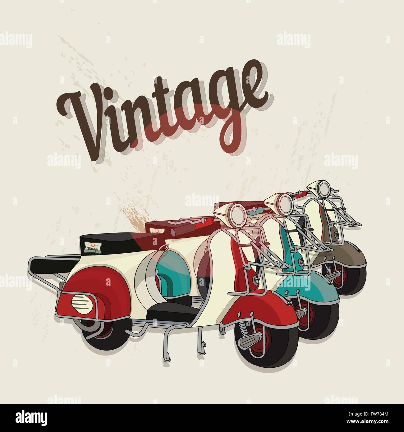 vintage motorbike poster Stock Vector Image & Art - Alamy