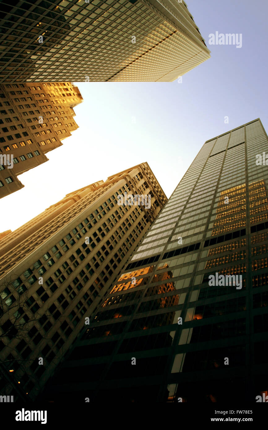 New york skyscrapers looking up hi-res stock photography and images - Alamy