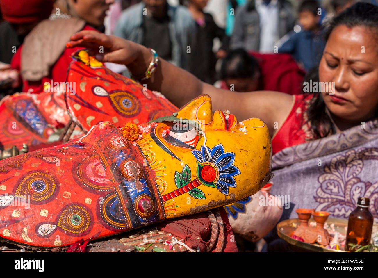 Nepalese newari flowers hi-res stock photography and images - Alamy