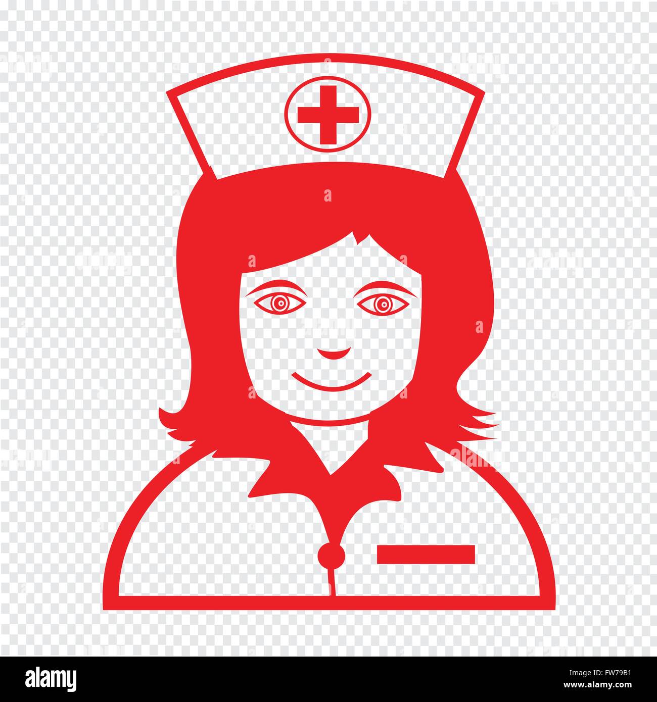 Nurse Face emotion Icon Illustration sign design Stock Vector Image ...