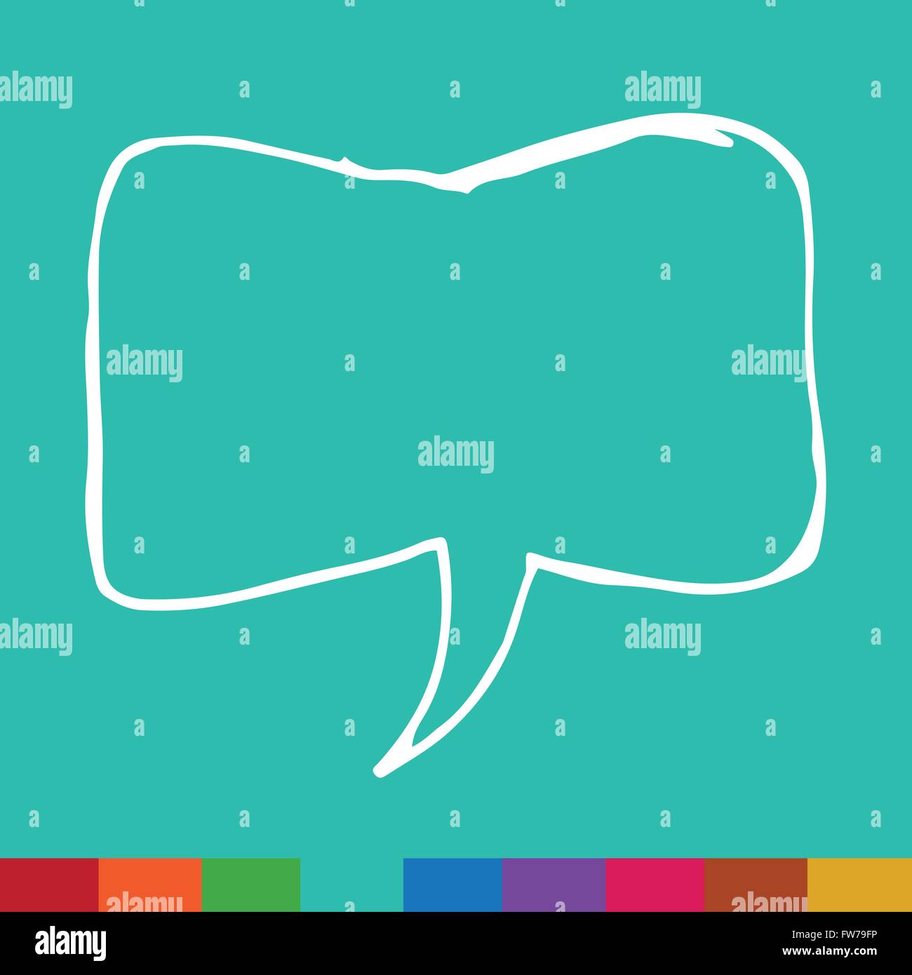 Hand drawn bubble speech Illustration symbol design Stock Vector Image ...