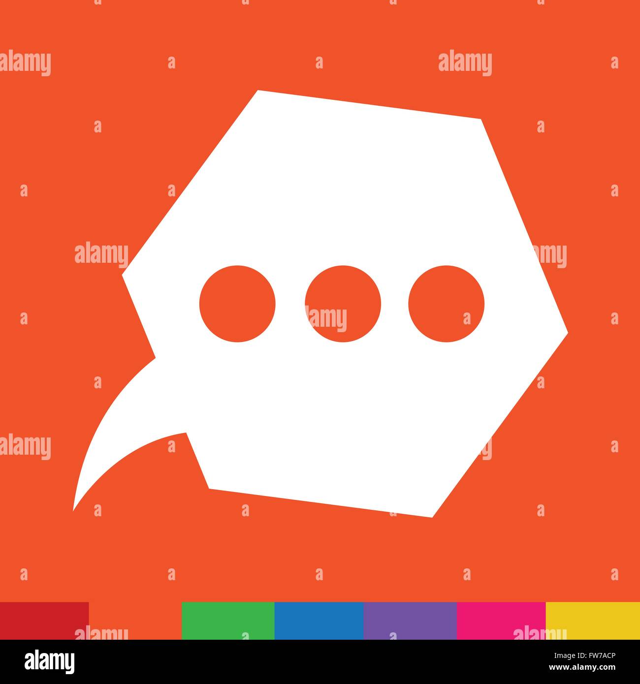 Speech bubble icon Illustration symbol design Stock Vector Image & Art ...