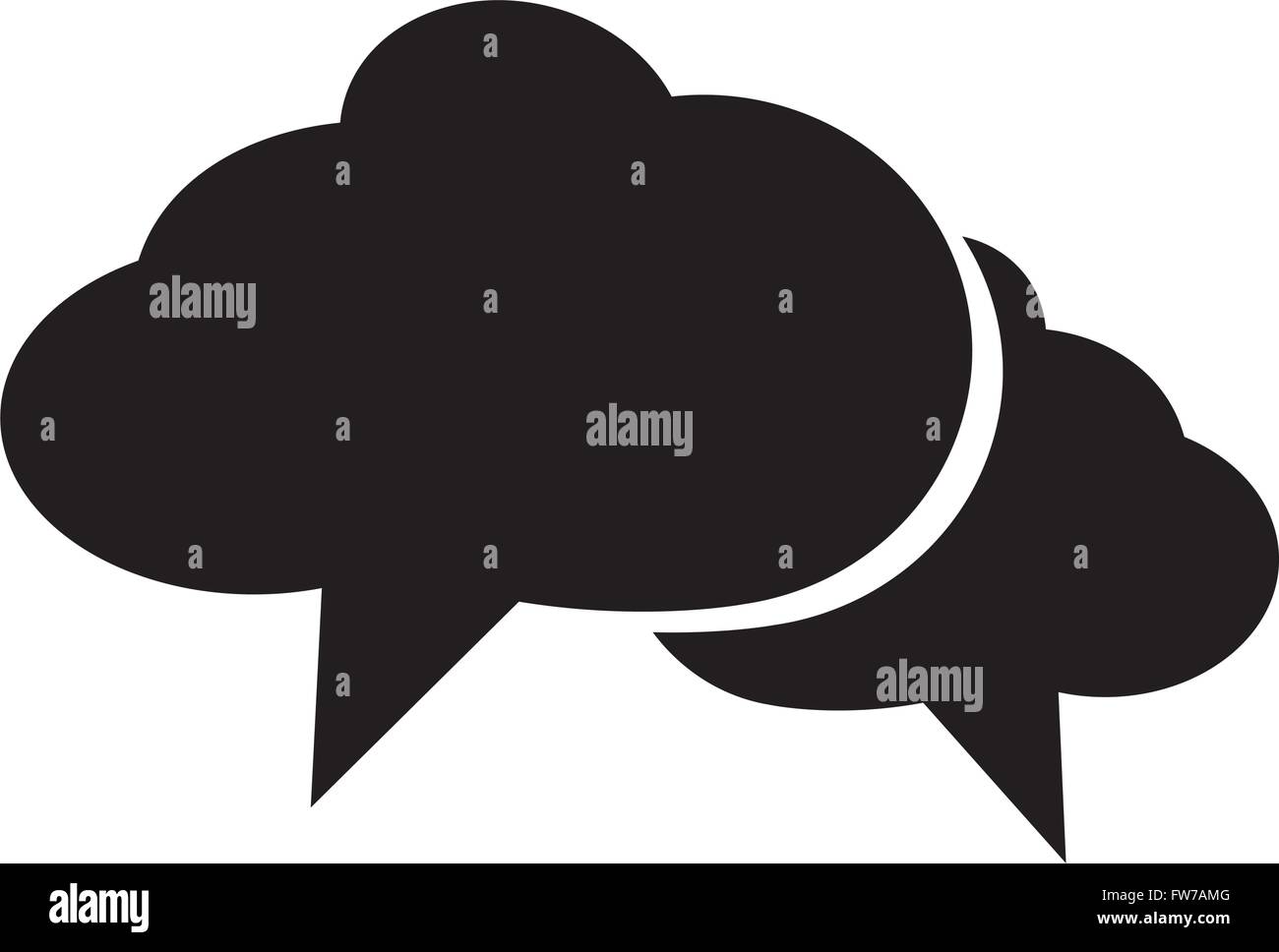 Speech bubble icon Illustration symbol design Stock Vector Image & Art ...