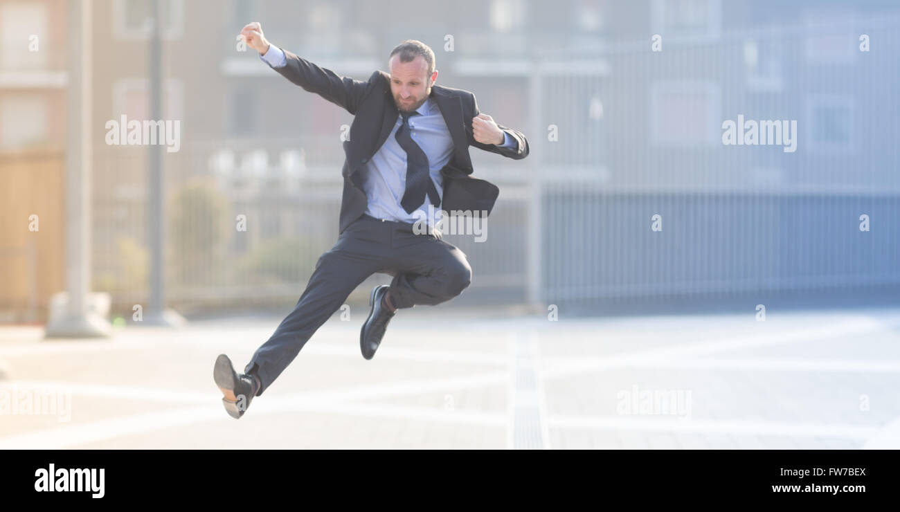 Man jumping joy victory success hi-res stock photography and images - Alamy