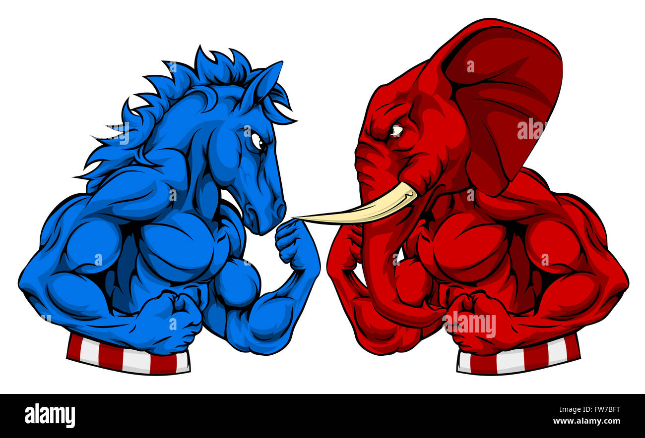 Democrat Vs Republican Boxing