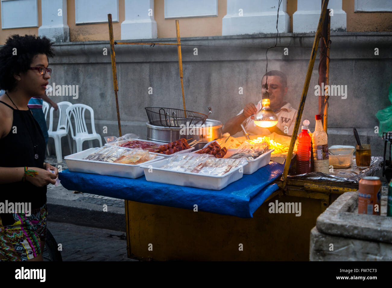 Sunday street market, Recife Antigo, Recife, Pernambuco, Brazil Stock ...