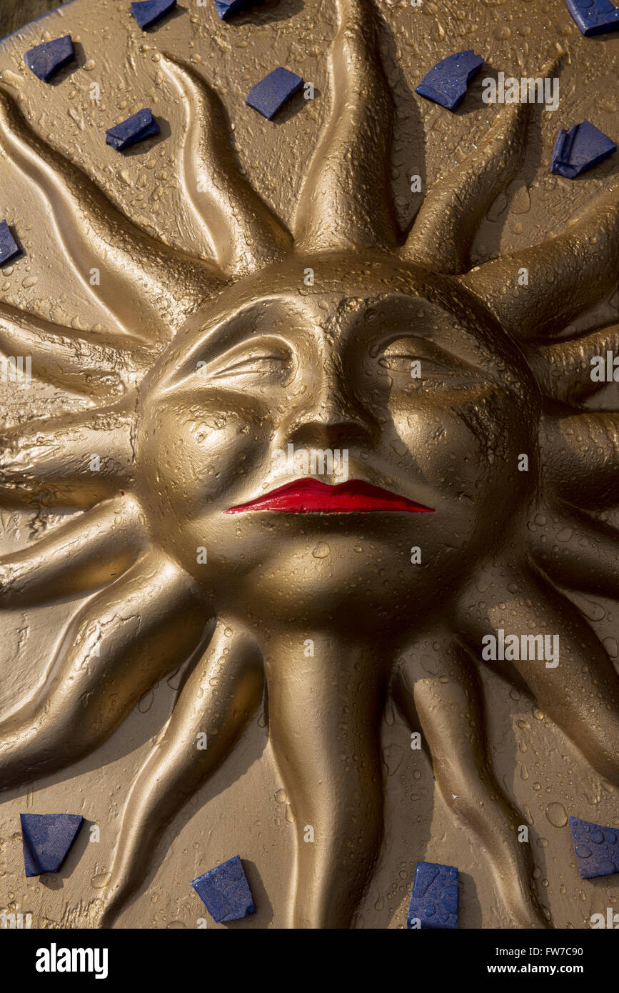 Sun sculpture in the rain, owned and made by the photographer. April ...